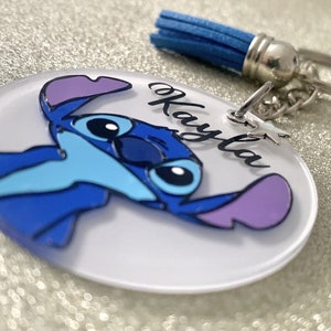 Stitch Lilo and Stitch Disney Inspired Personalised Keyring. - Etsy ...