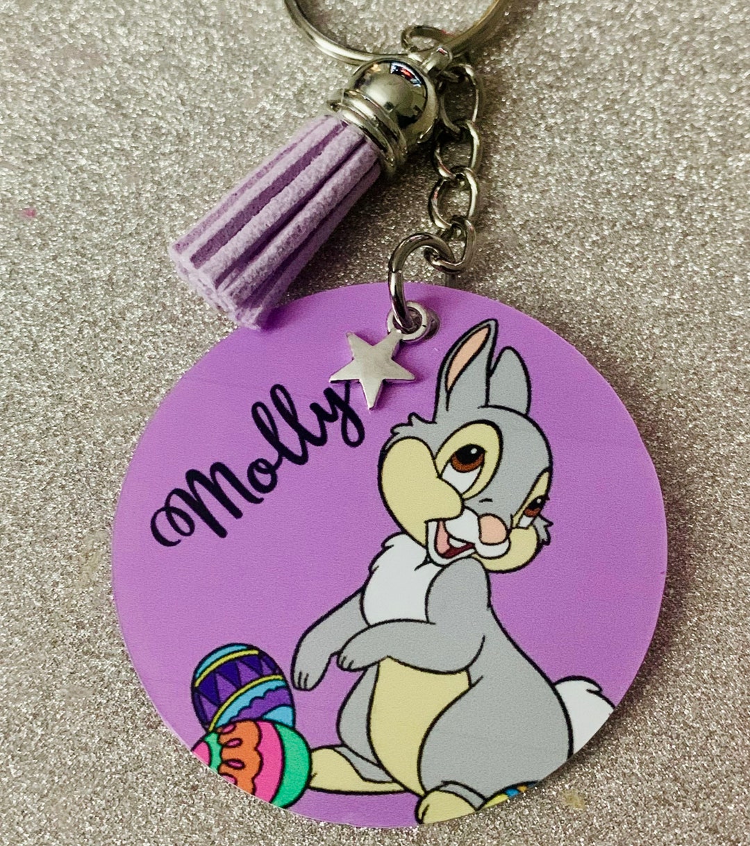 Thumper, Bambi! Disney Inspired Personalised Keyring. Handmade Novelty ...