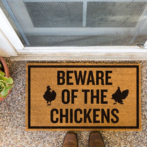 Chicken Warning Sign - Etsy