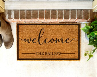 Custom Welcome Mat - Etsy