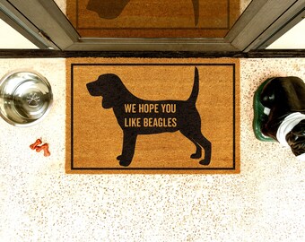 Beagle Coir Doormat - Etsy