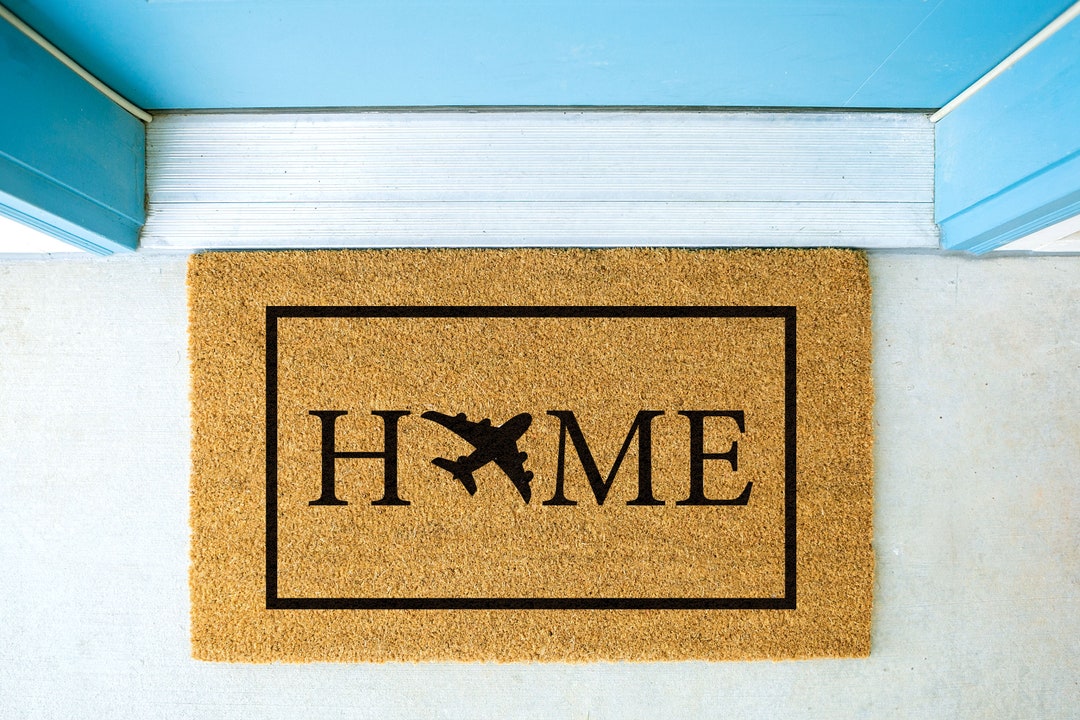 PILOT HOME DOORMAT Home Doormat With Airplane Graphic 4 Size Options ...