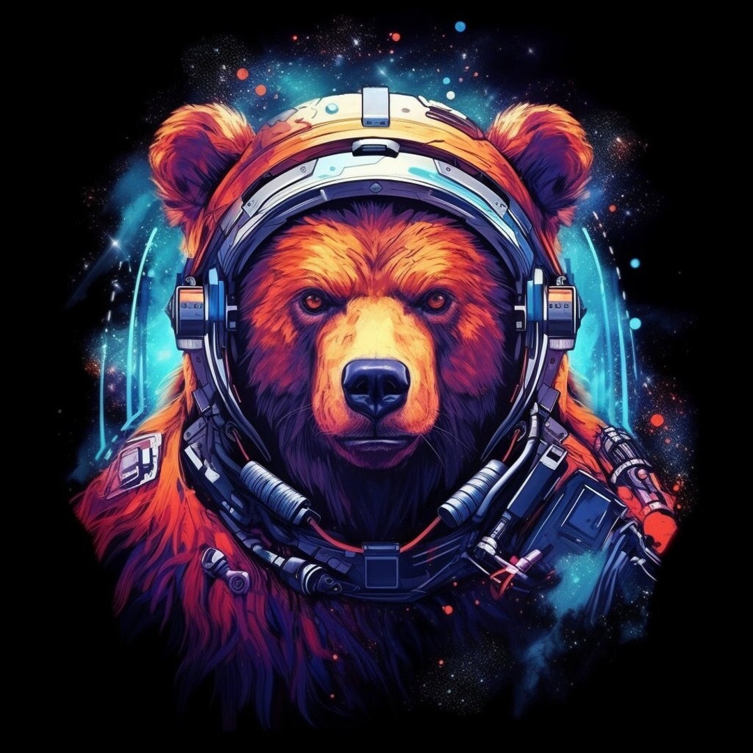 Bear Commander T-shirt Design Graphics - Etsy