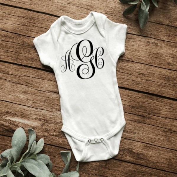 Monogrammed Onesies - 60+ Monogrammed Onesies for 2023