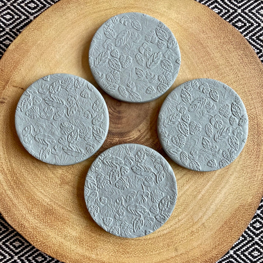 Air Dry Clay Leaf Coasters, New Home Gift, Gift for Friend, Gift for ...