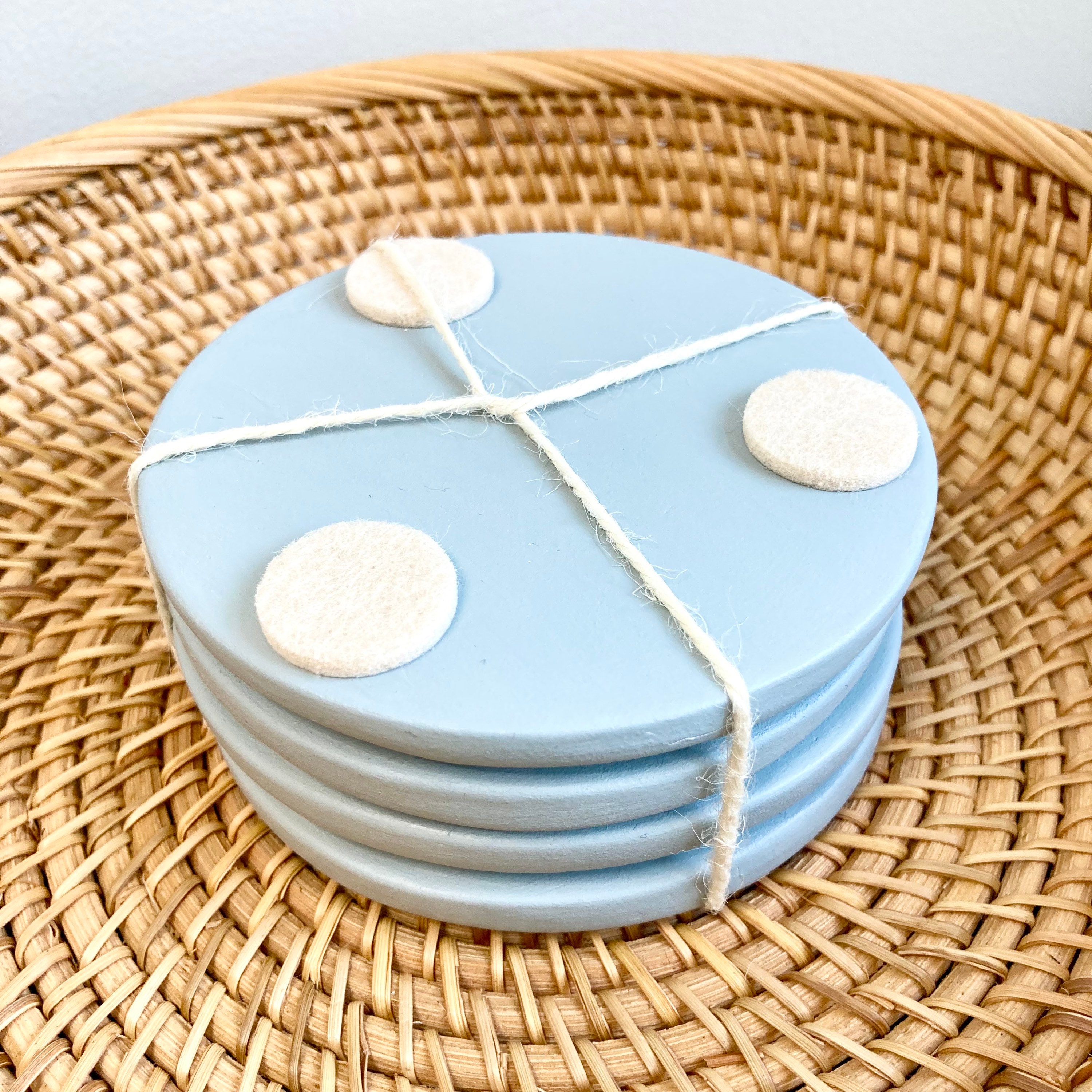 Air Dry Clay Embossed Coasters New Home Gift Gift for - Etsy UK