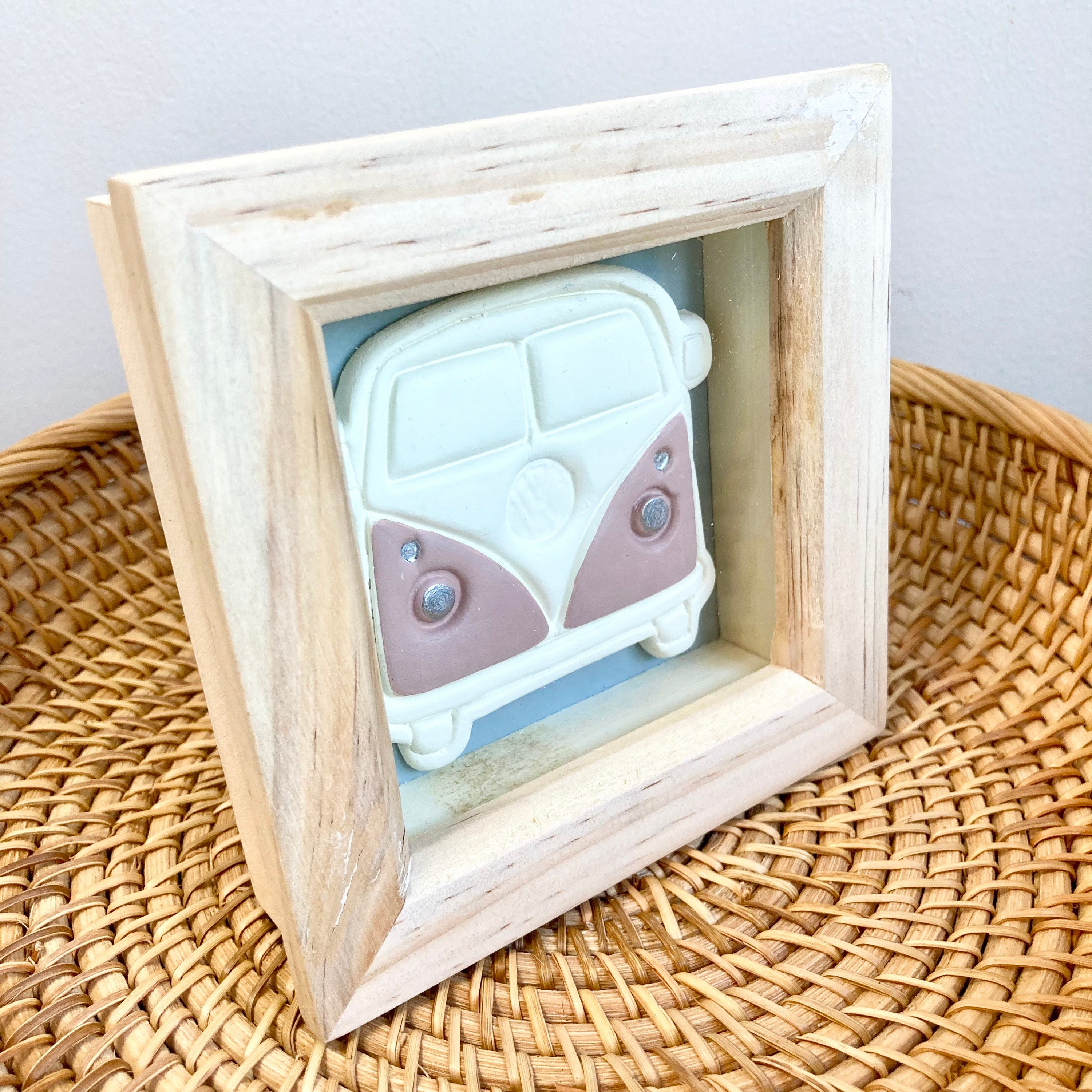 Air Dry Clay Framed Camper Van Camper Van Gift Gift for Mum - Etsy