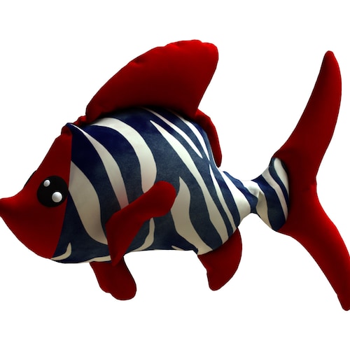 Fish PDF Plush Pattern Resizing Fish Easy Toy Sewing - Etsy