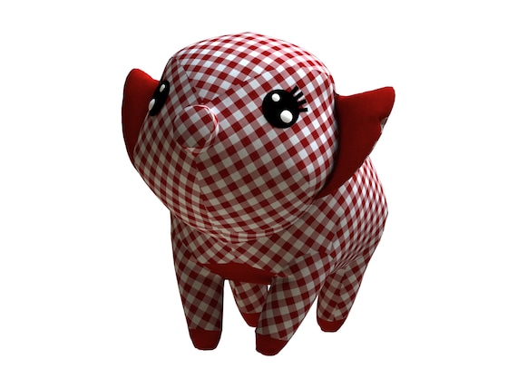 Pig PDF Plush Pattern Resizing Stuffed Pig Plush Sewing - Etsy