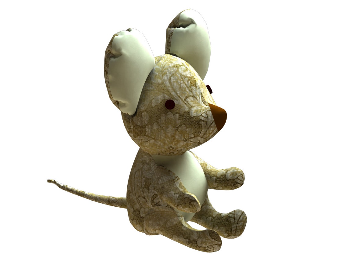 Mouse PDF Plush Pattern Resizing Mouse Easy Toy Sewing - Etsy