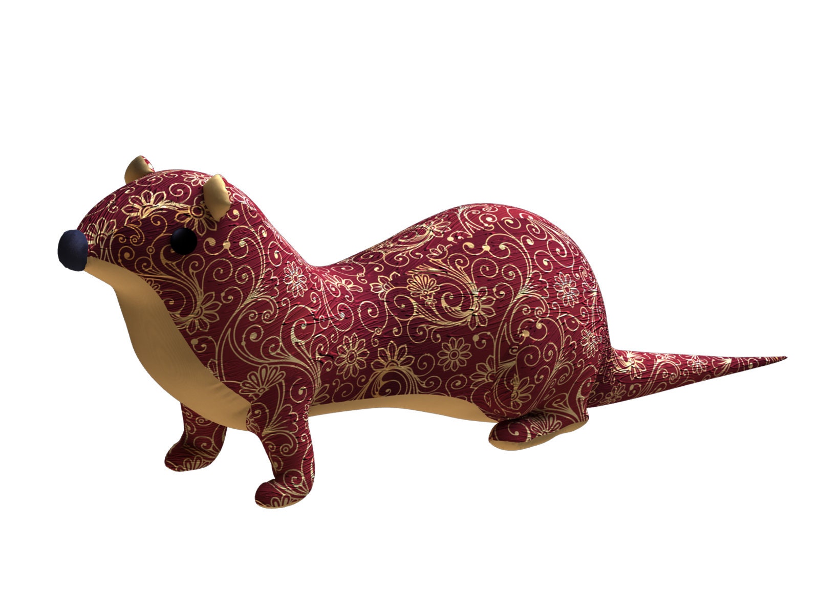 Otter PDF Plush Pattern Resizing Otter Easy Toy Sewing | Etsy