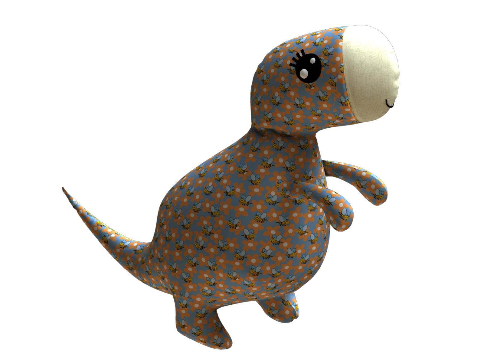 Tyrannosaur PDF Plush Pattern Resizing T-rex Easy Toy - Etsy