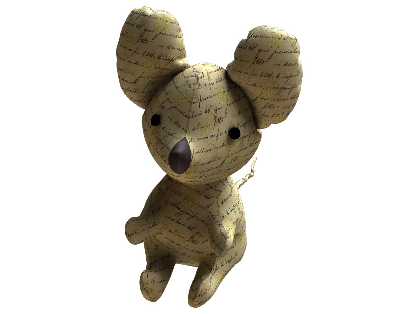 Mouse PDF Plush Pattern Resizing Mouse Easy Toy Sewing | Etsy