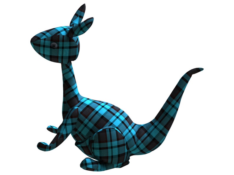 Kangaroo PDF Plush Pattern Resizing Kangaroo Easy Toy Sewing Pattern ...