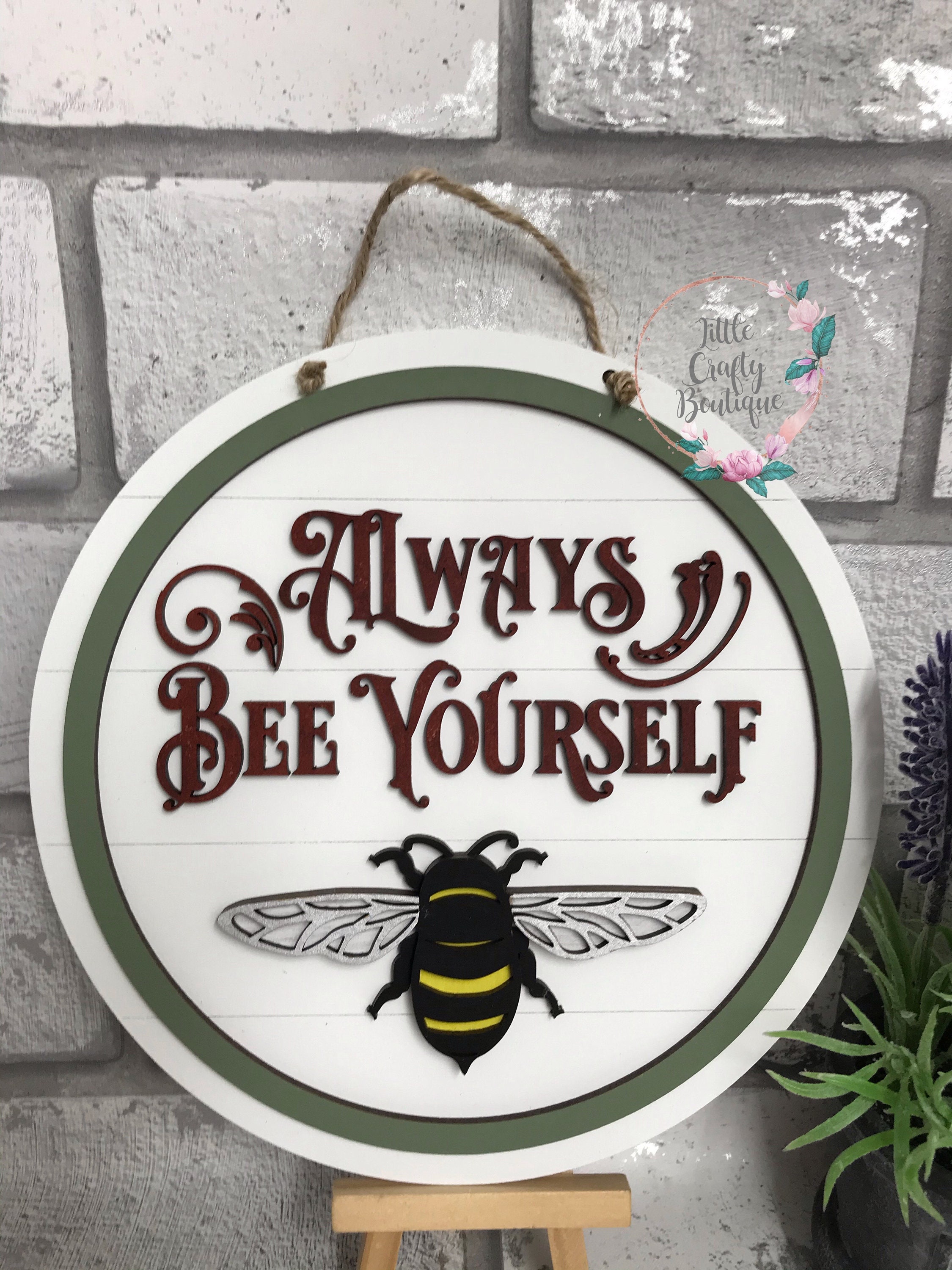 Always Bee Yourself Layered Plaque - Etsy