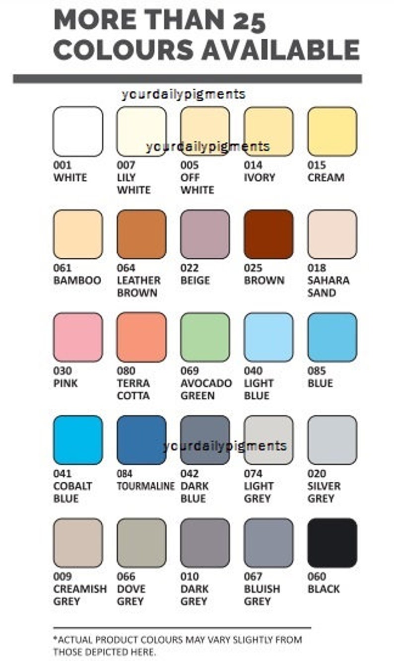 Pigment Powder Colour Dye Concrete Mortar Render Grout Pointing DIY ...