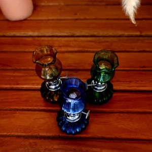 Vintage Miniature Mini Cobalt Glass Kerosene Oil Lamp Limited Stocks ...