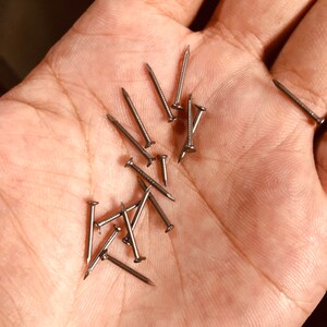 Small Tacks Escutcheon Pins Tiny Board Furniture NAILS / Arts and Craft ...