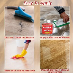 400g Mansion Wax Polish for Floors, Wooden Surfaces, Furniture Etc Long ...