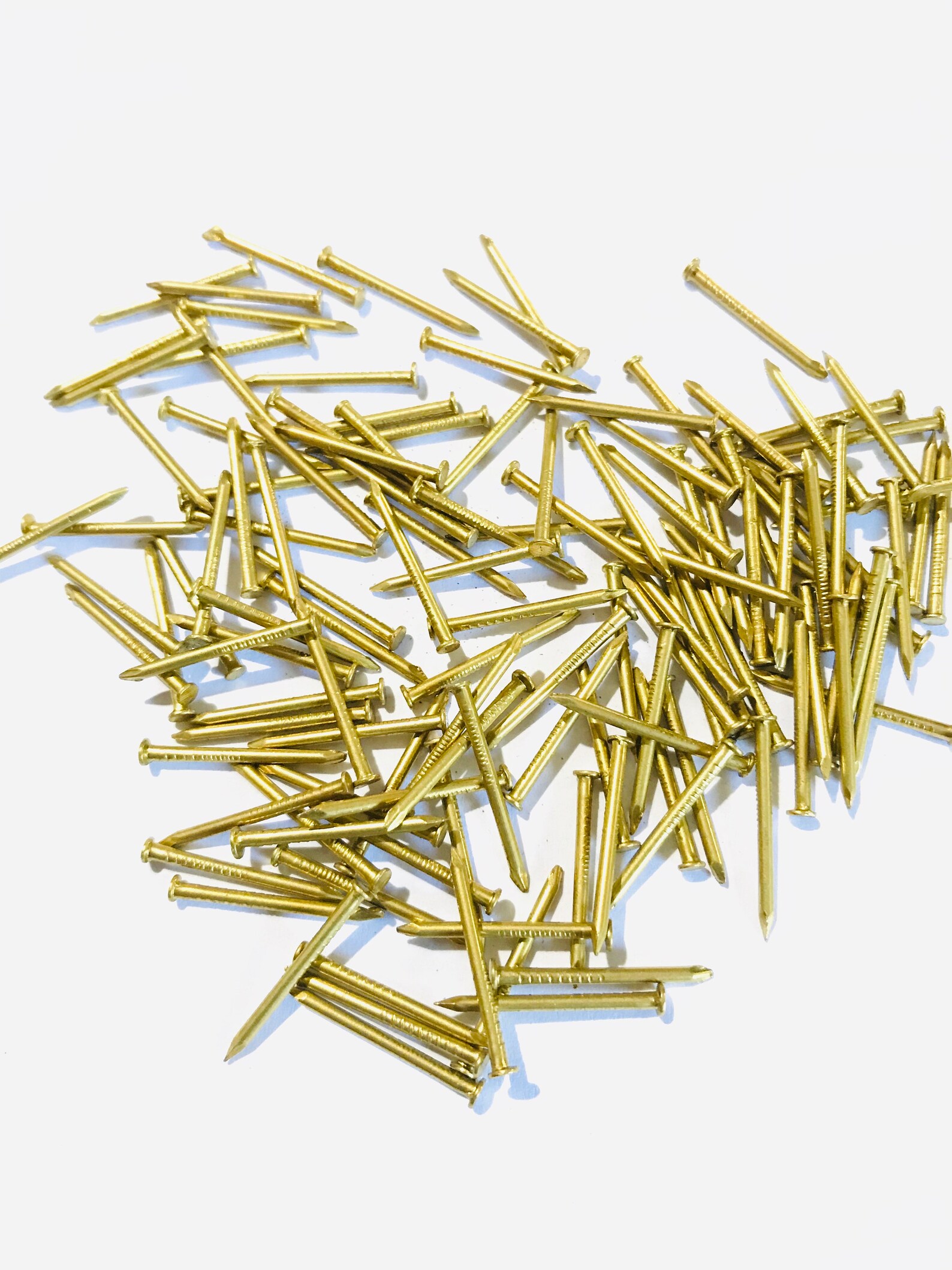 Solid Brass Panel Pins Escutcheon Pins Tiny Brass Tacks Nails 20mm 25mm G19 Etsy