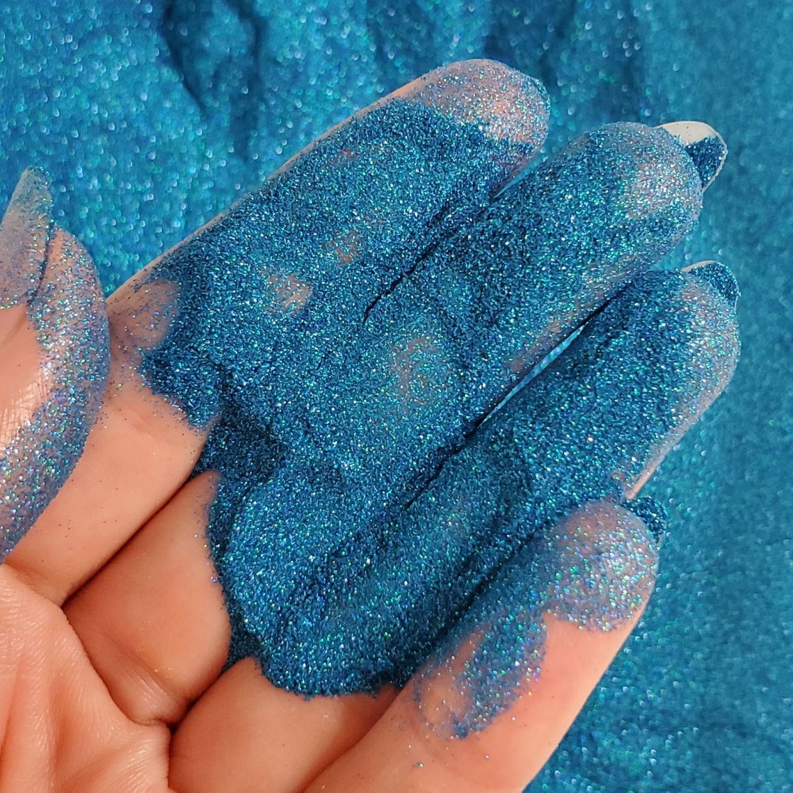 Blue Glitter Tumblr