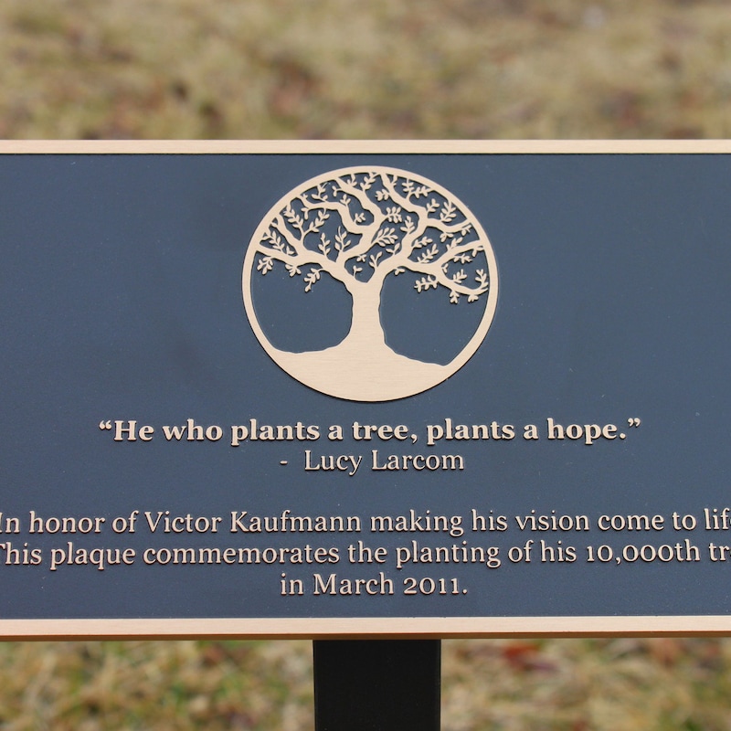 Memorial Tree Plaque - Etsy