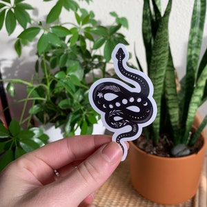 Decorated Snake Sticker Witchy Sticker Water Bottle Sticker Animal ...