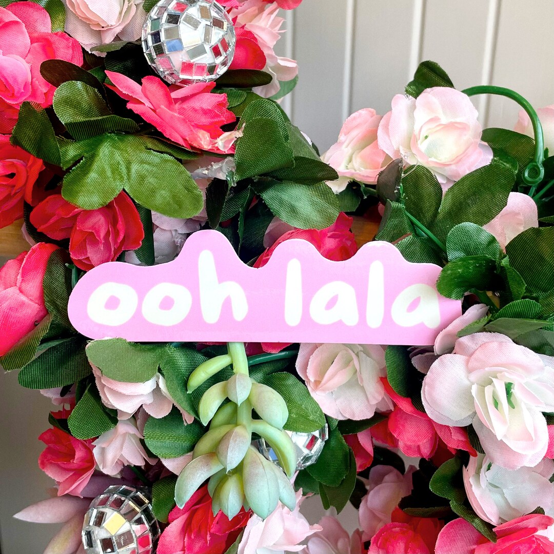 Ooh Lala Sticker French Pink Aesthetic Cool Girl Coquette Waterproof ...