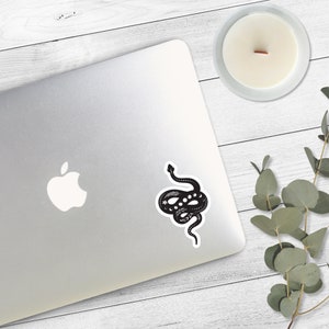 Decorated Snake Sticker Witchy Sticker Water Bottle Sticker Animal ...