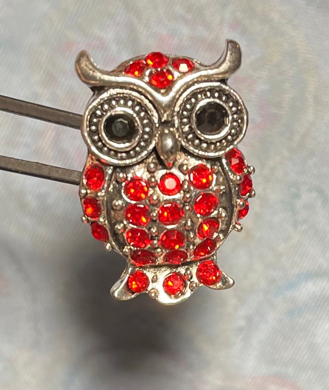 Red Owl Snap Gem ( Base Sold Separately) - Etsy