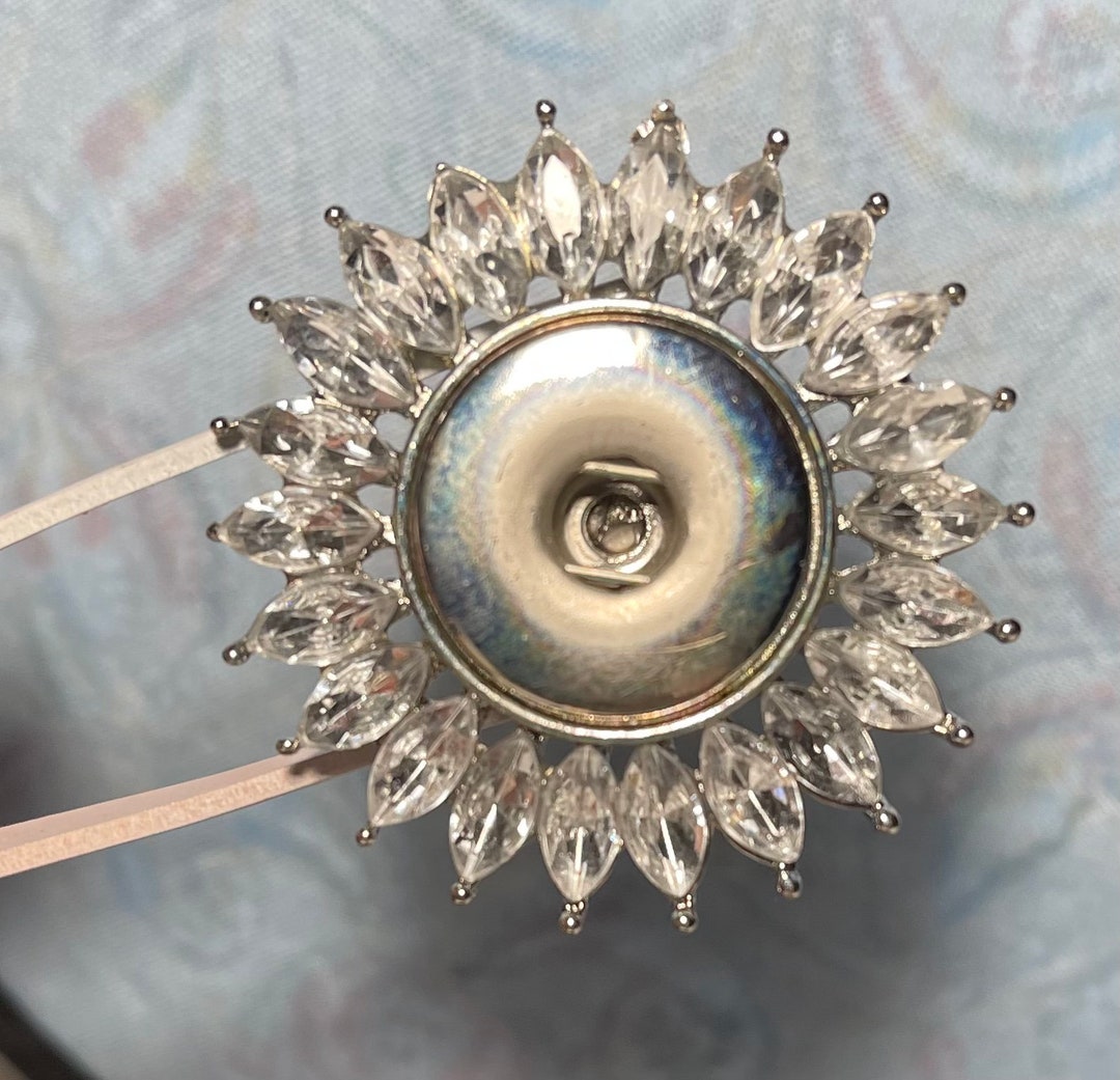 Round Dominique Snap Base snaps Gems Sold Separately - Etsy