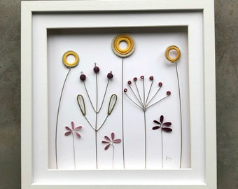 Mixed Media Wire Art | Etsy UK