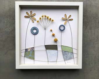 Mixed Media Wire Art | Etsy UK