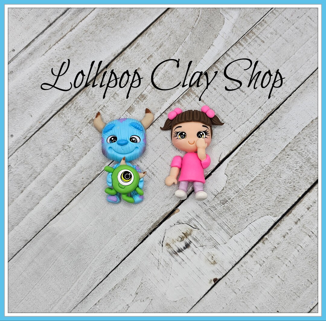 Monster Clays for Bows-polymer Clay Bow Center Clay Doll, Clay Dolls ...
