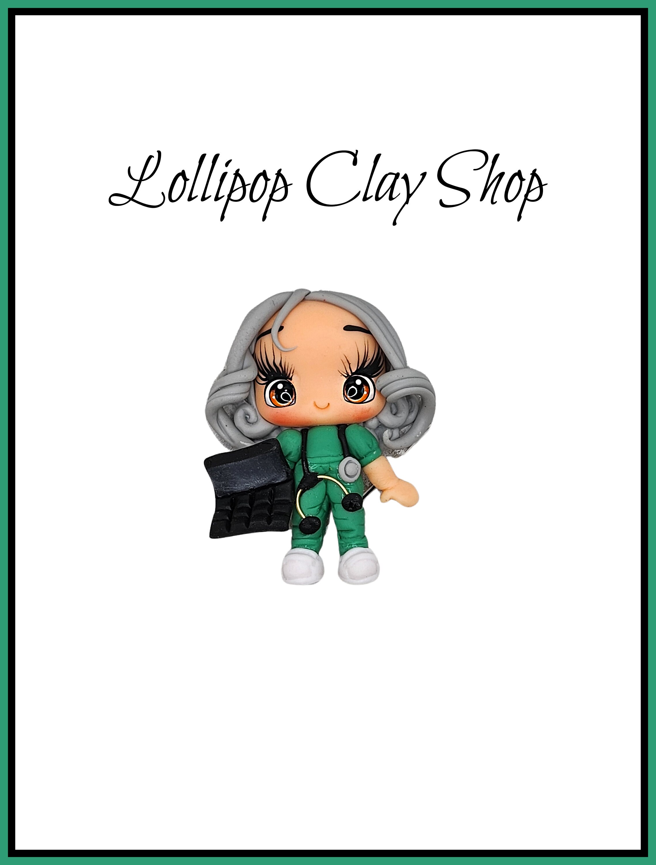 Nurse Clays, Doctor Clay Dolls for Bows-polymer Clay Bow Center Clay ...