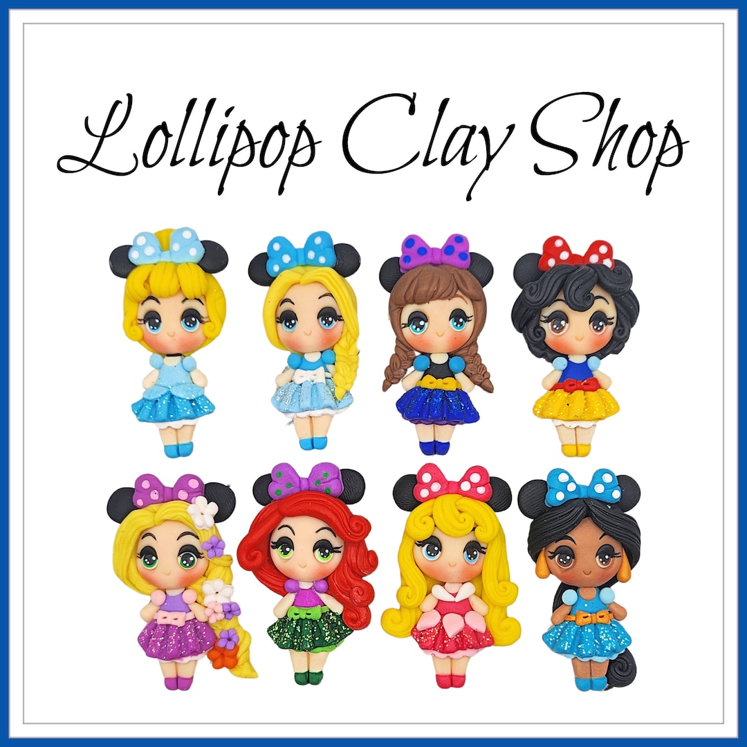 Princess Clay Doll- Clays for Bows- Clay Bow Center Clay Doll, Clay ...