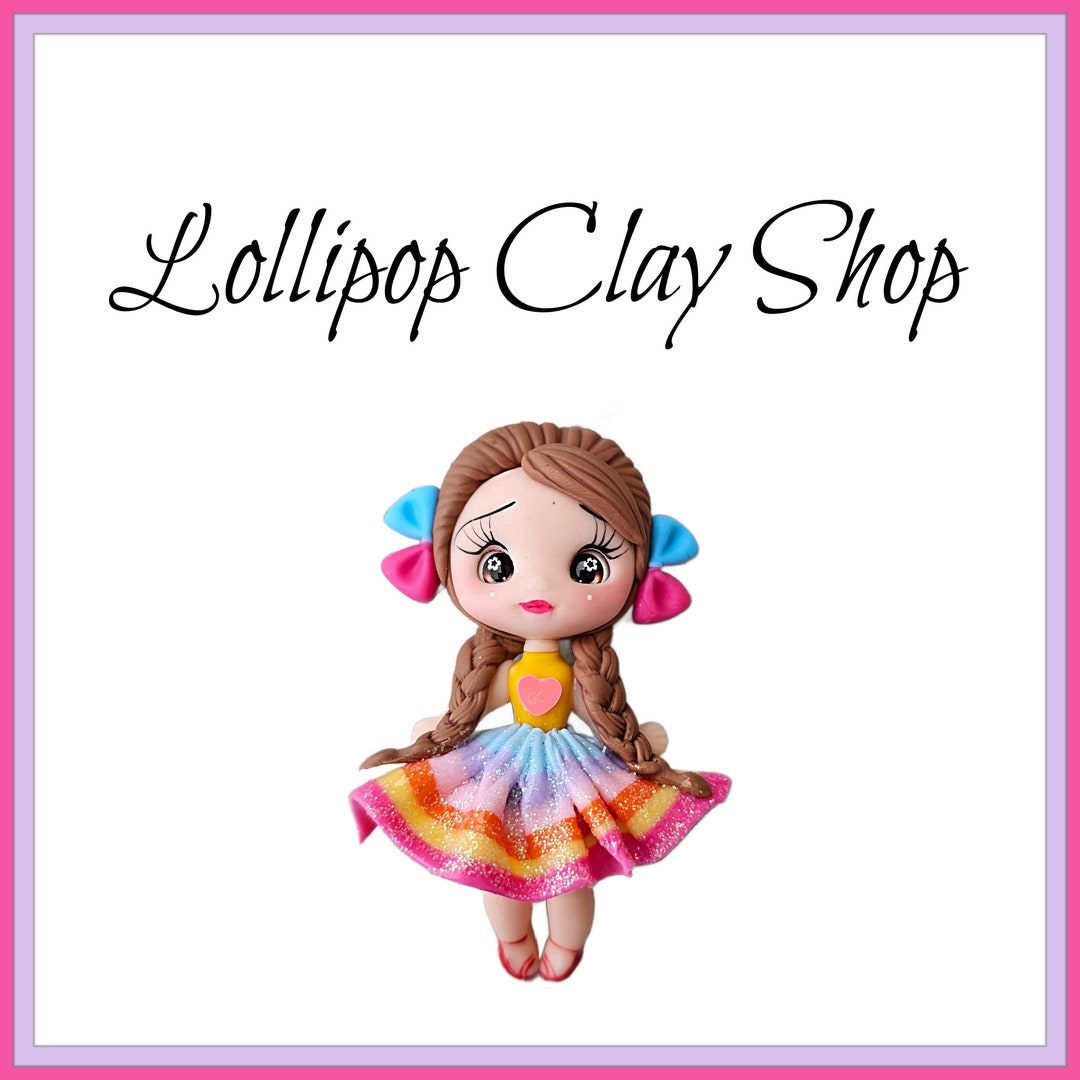 Cinco De Mayo Girls Clays for Bows Clay Bow Center Clay Doll, Clay ...