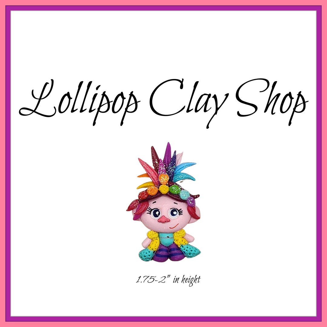 Pink Troll Clay Doll Clays for Bows Clay Doll Clay Dolls - Etsy