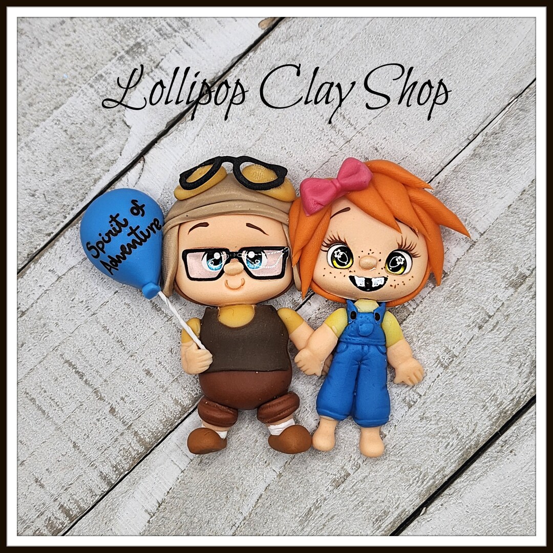 UP Inspired Clay Dolls, Clay Bow Center Clay Doll, Clay Dolls, Bow ...
