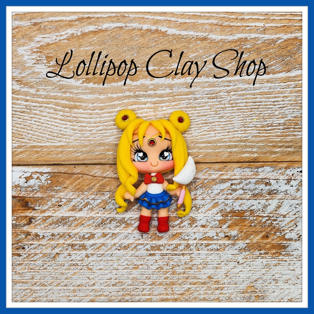 Anime Inspired Moon Girl Clay Doll Clays for Bows Clay Bow - Etsy