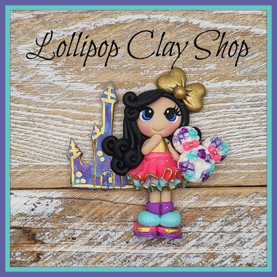 Vacation Girl Clay Clays for Bows Clay Doll Clay Dolls - Etsy