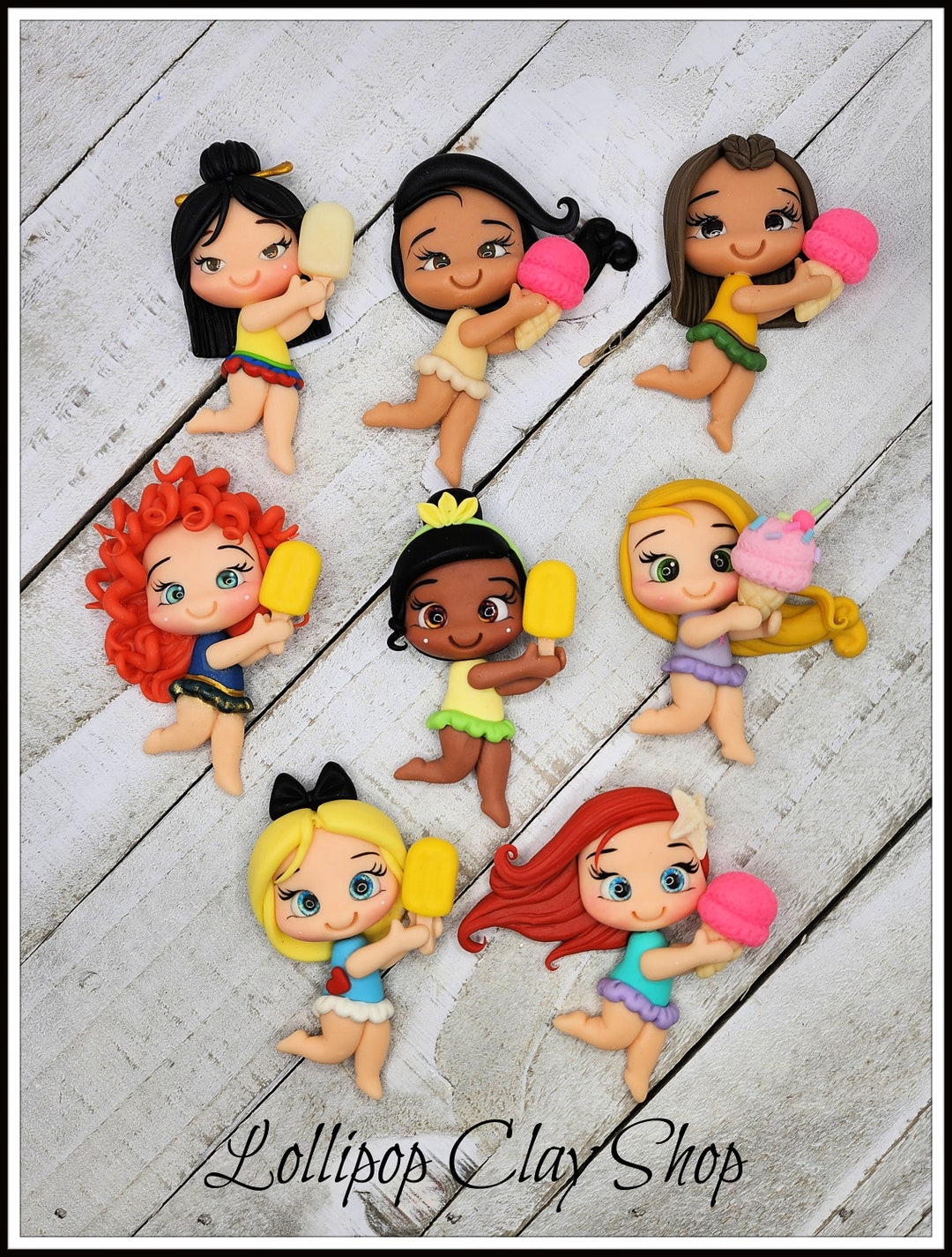 Princess Clays for Bowsset OF 8 Clay Bow Center Clay - Etsy