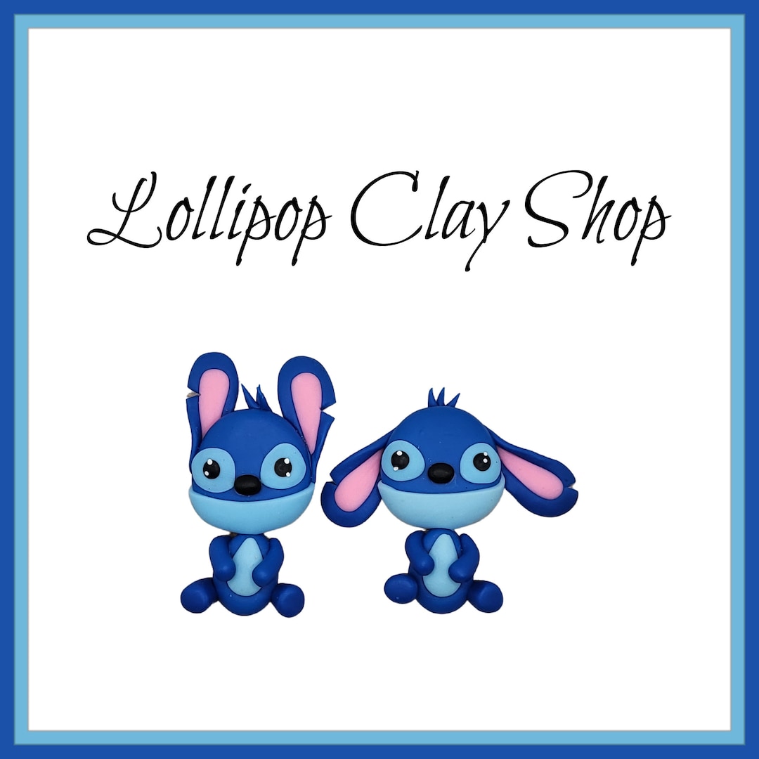 Blue Alien Clay Doll- Clays for Bows- Clay Bow Center, Clay Dolls, Bow ...
