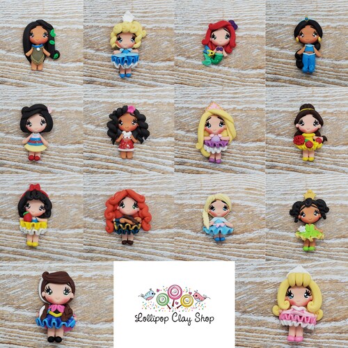 Princess Clays for Bows Clay Bow Center Clay Doll Clay | Etsy