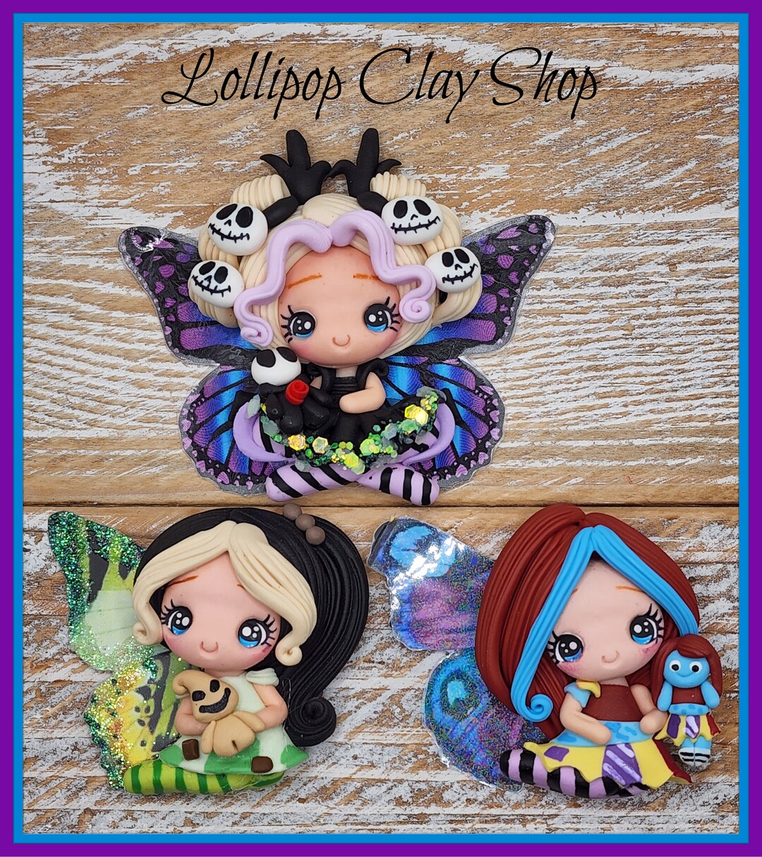 Skeleton Clays for Bows-polymer Clay Bow Center Clay Doll, Bow ...