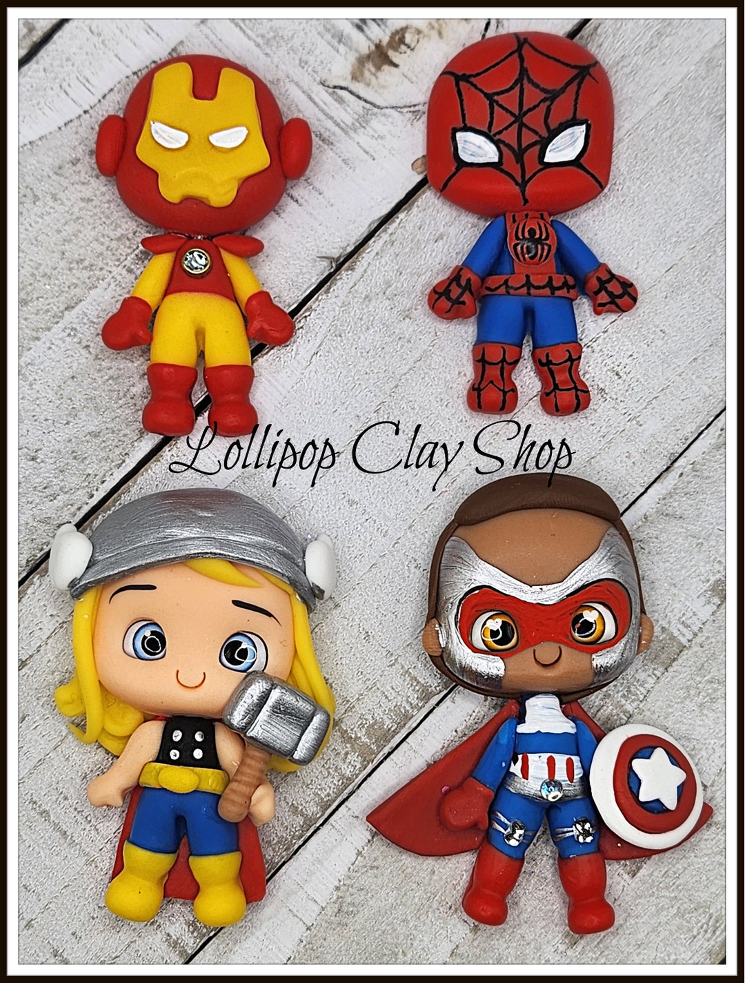 Super Heros - Clays for Bows- Clay Doll, Clay Dolls, Bow Centerpieces ...