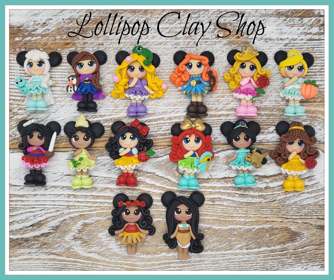 Princess Inspired - Clays for Bows- Clay Bow Center Clay Doll, Clay ...