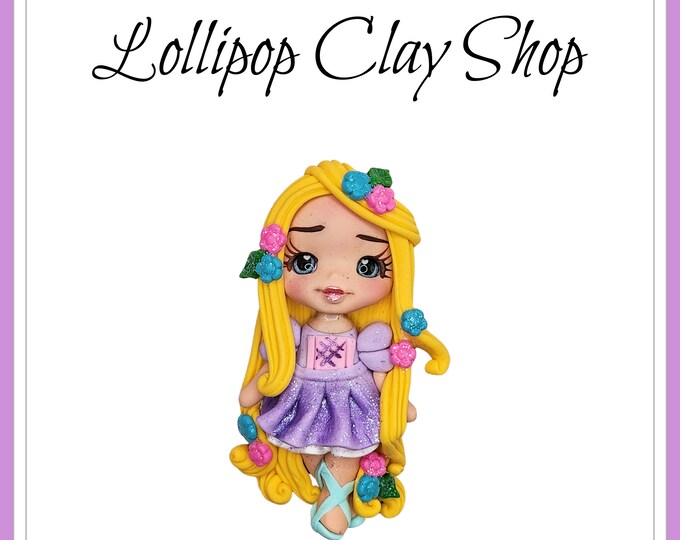 Rapunzel Inspired Clay - Clays for Bows- Clay Bow Center Clay Doll ...