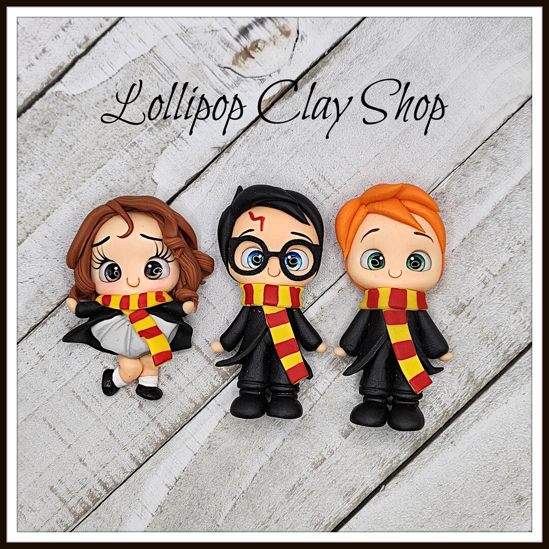 Wizard Boy - Clays for Bows- Clay Bow Center Clay Doll, Clay Dolls, Bow ...