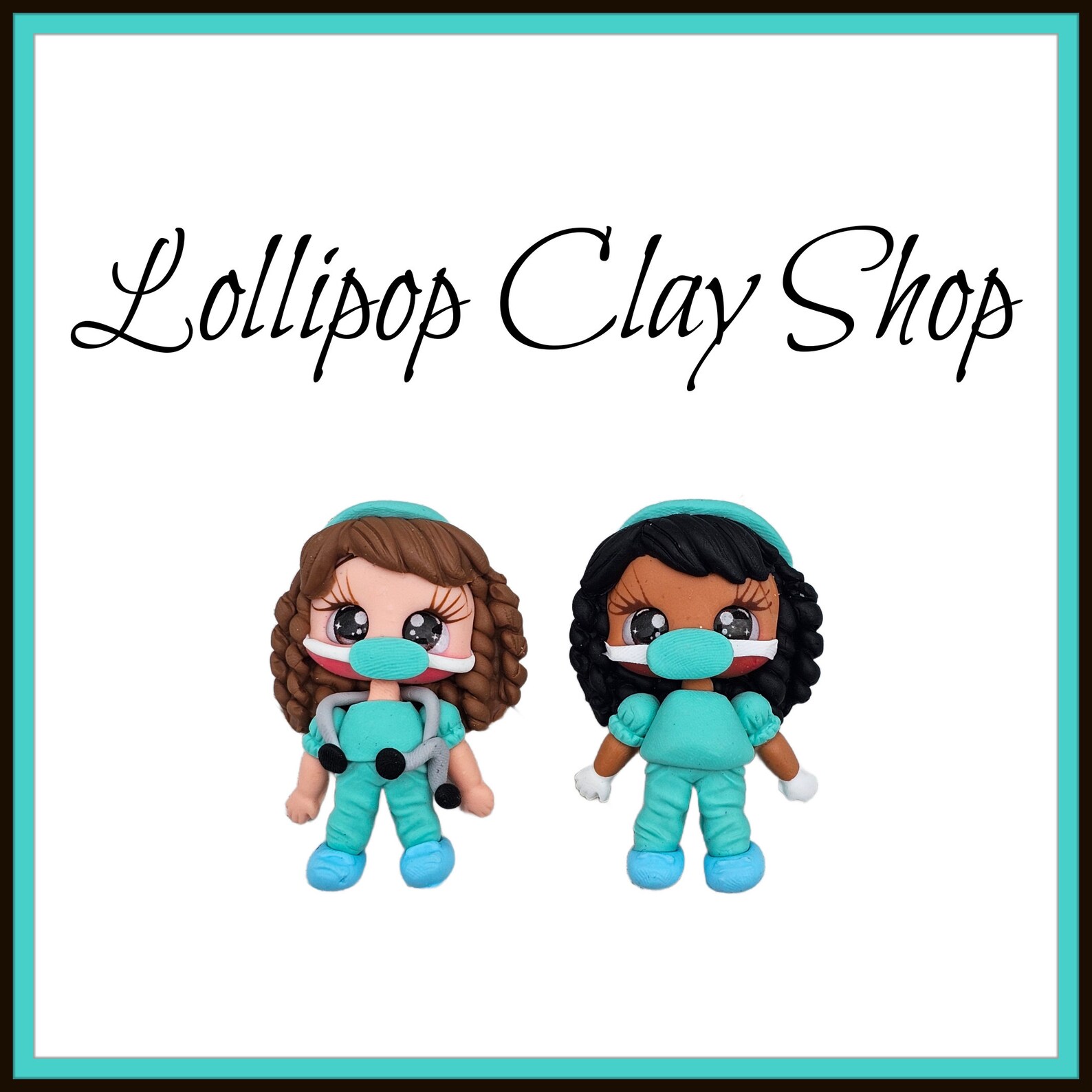 Nurse Clays, Doctor Clay Dolls for Bows-polymer Clay Bow Center Clay ...